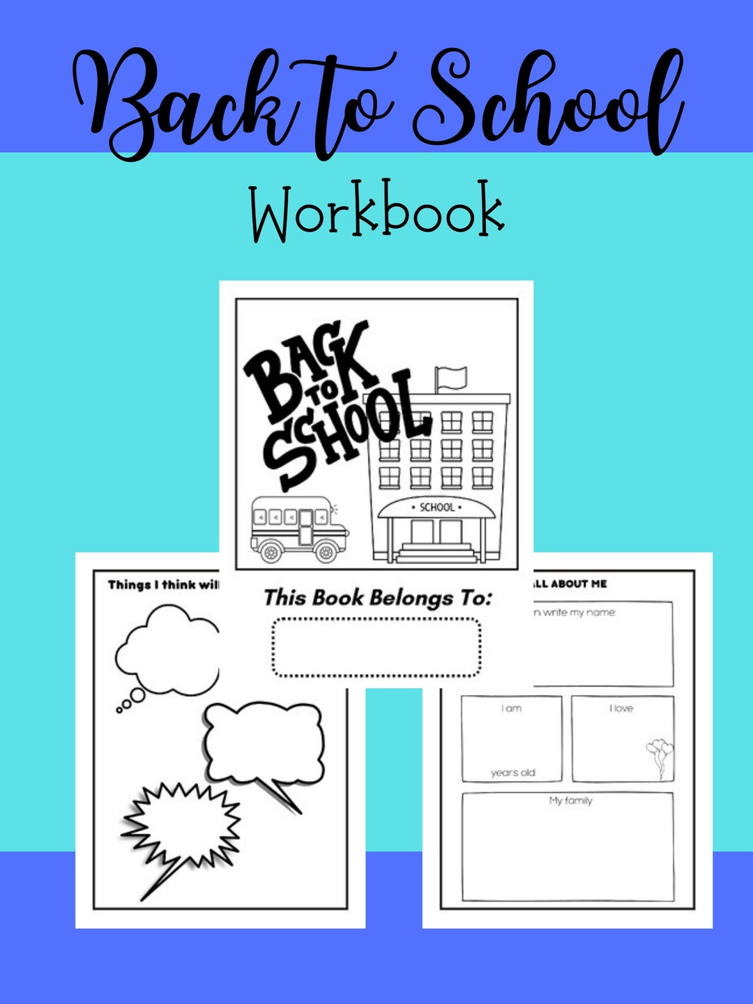 Back to School Printable Workbook-get to Know Your Students-first Day ...