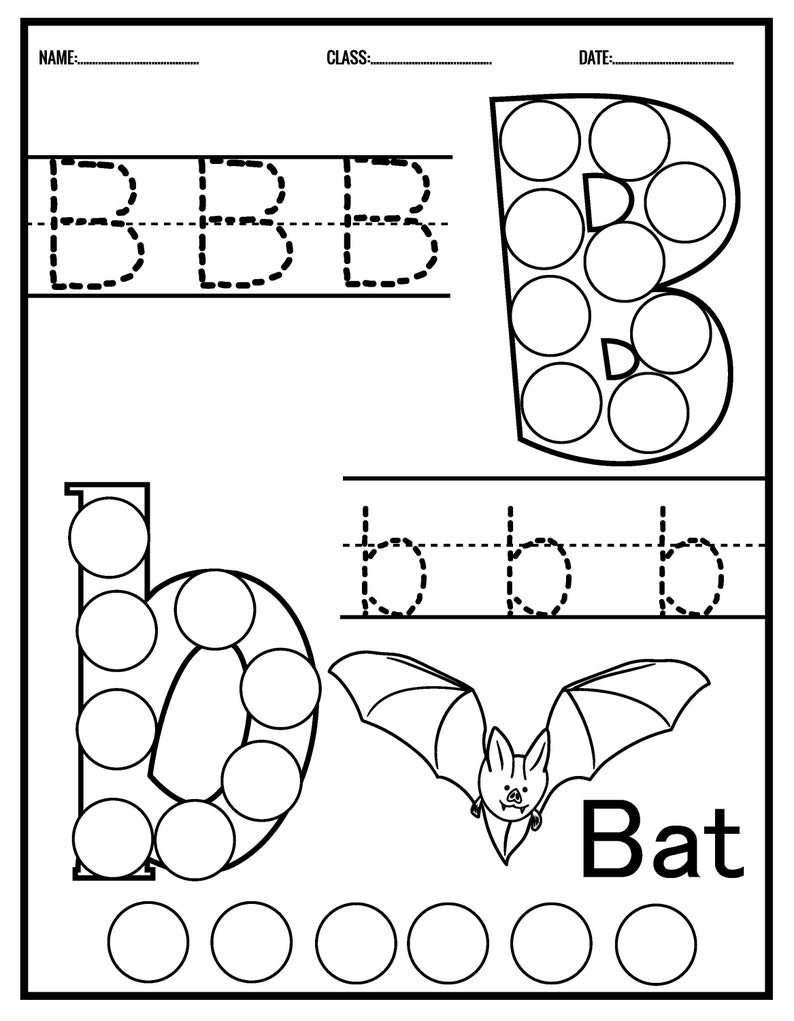 Alphabet Tracing & Dotting Worksheets | Capital and Lowercase Letter ...