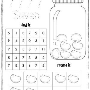 Printable Number Tracing Worksheets 1-10 - Trace, Find, Color ...