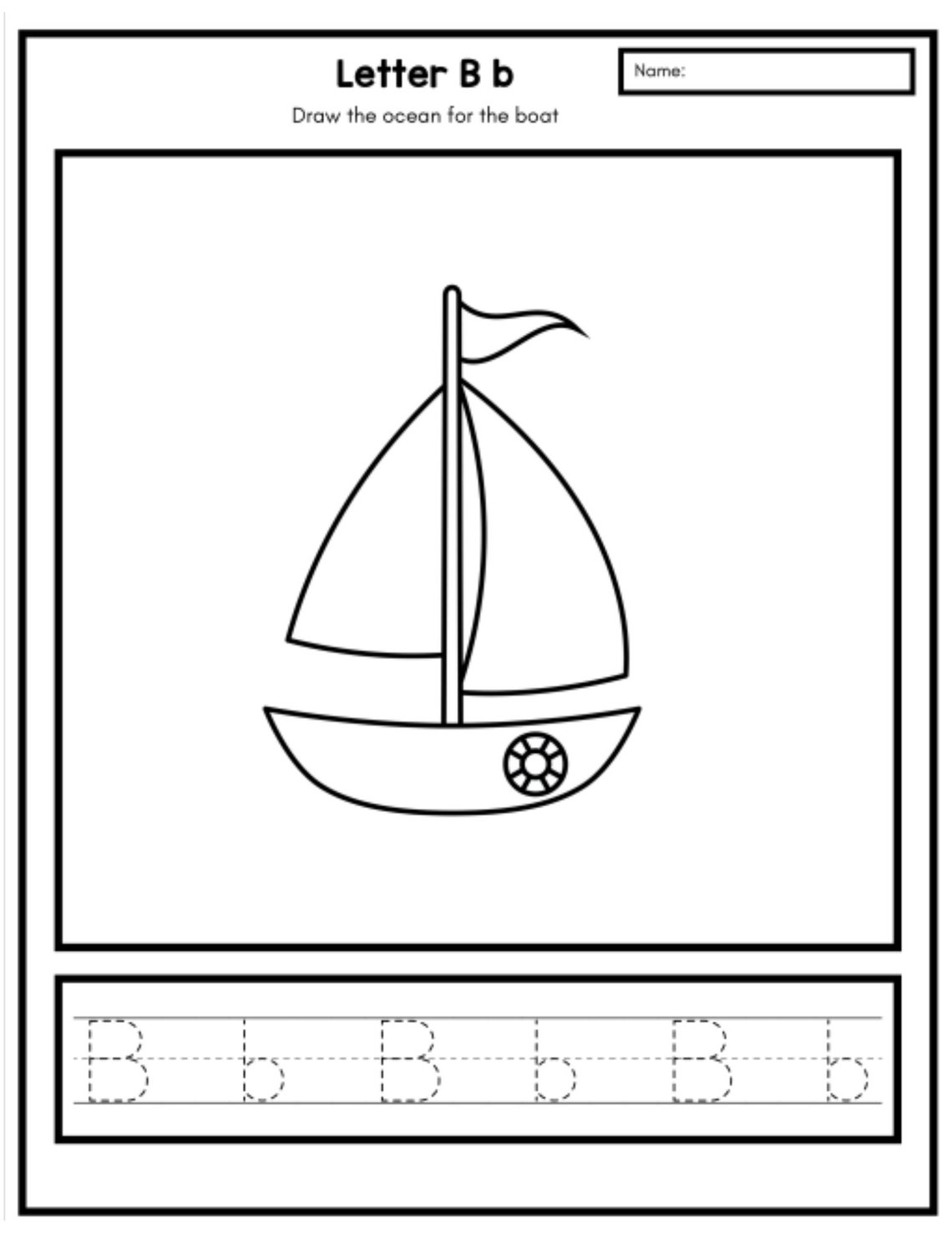 Alphabet Draw & Trace Printable Workbook With Cover-prek to 1st Grade ...