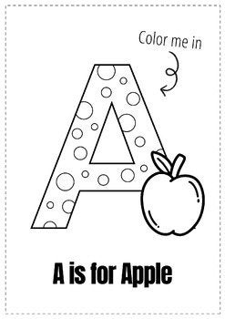 My Alphabet Printable Coloring Book With Cover Page-prek to ...