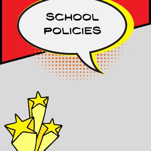Comic Book Theme Back to School Handouts-9 Editable Handouts for ...