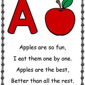 Alphabet Poetry Printable-reading, Tracing & Writing Poetry-abc ...