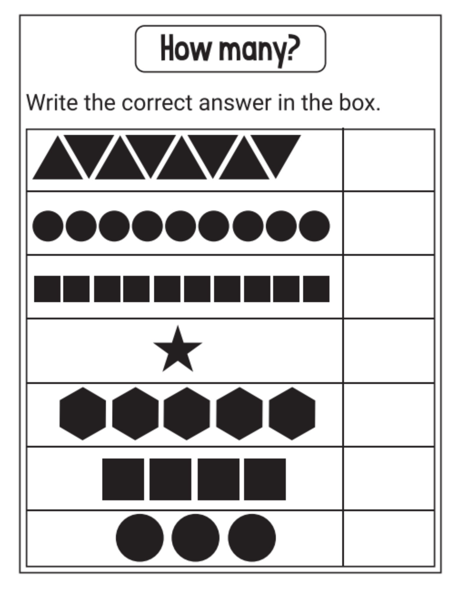 Printable Kindergarten Math Workbook-counting, Tracing, Addition ...