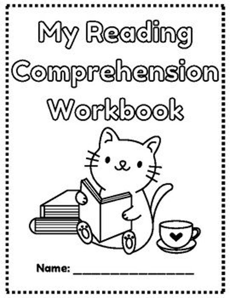 Reading Comprehension Printable Workbook With Cover-passages for ...