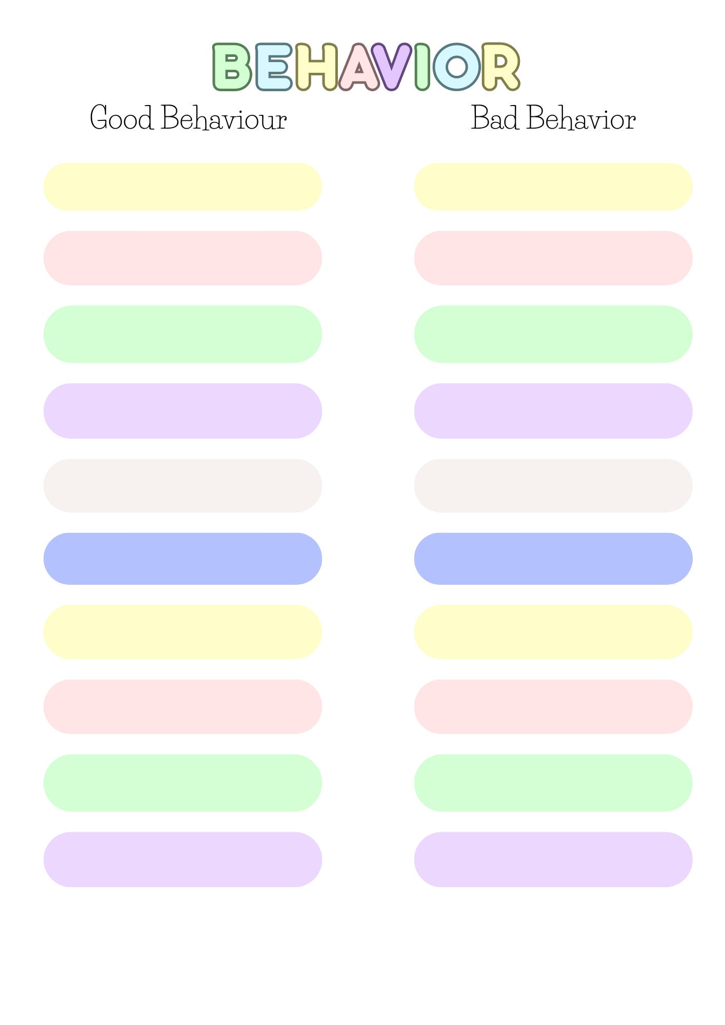 Behavior Workbook for Students-coping Skills-behavior Chart-trigger ...