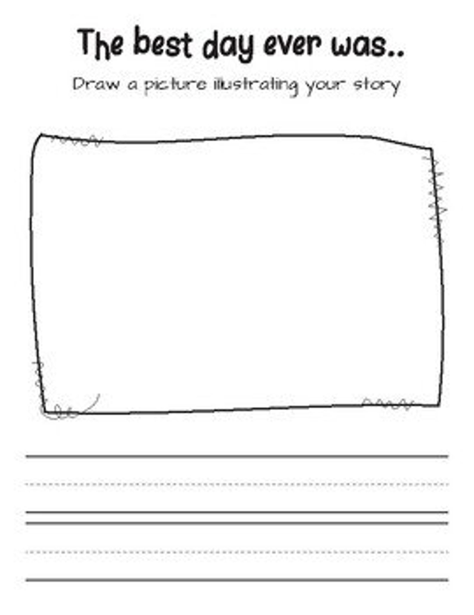 30 Printable Write & Draw Prompts for Kids-writing Activity-creative ...