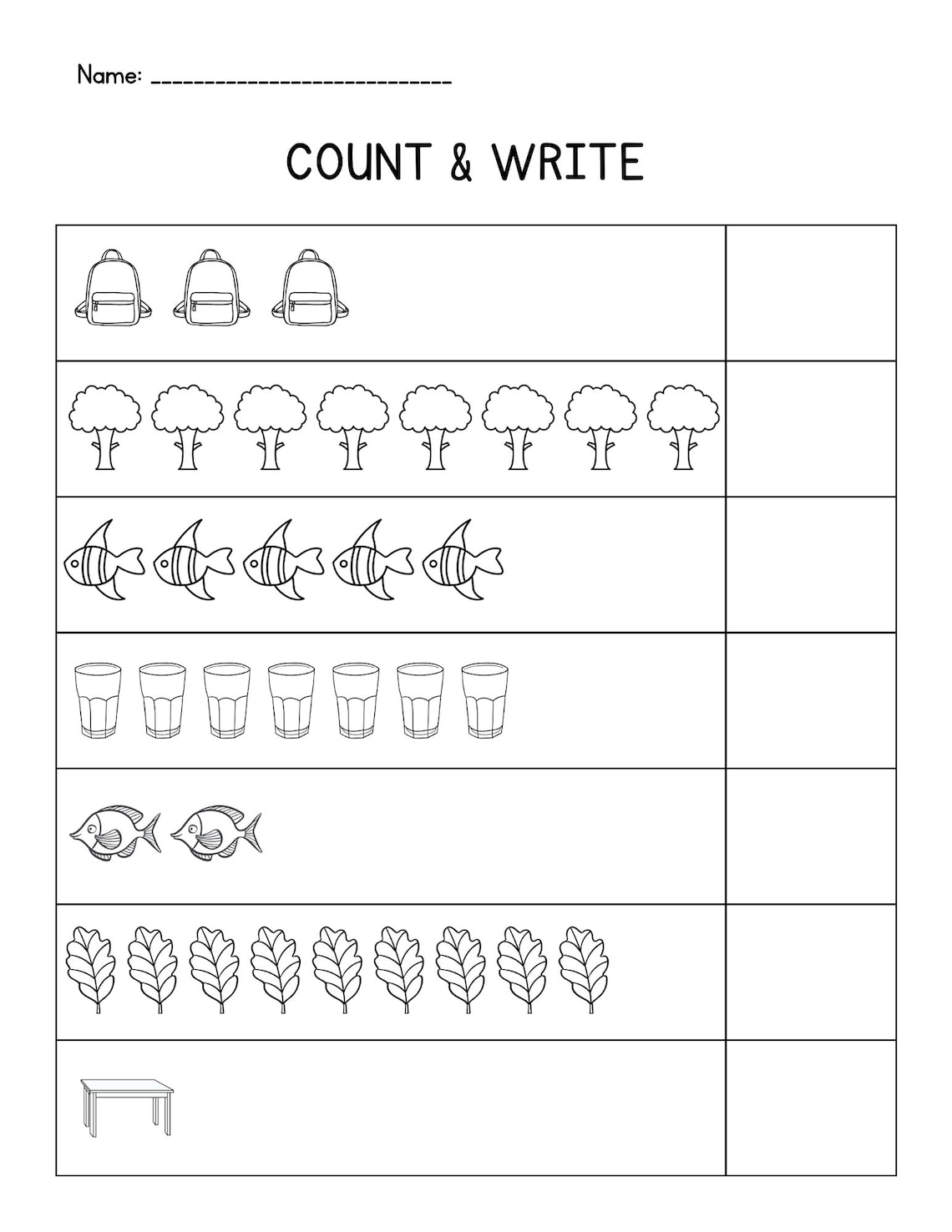 I Know My Numbers 1 to 10 Workbook-fun Prek to 1st Grade Math Printable ...