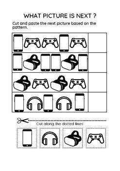 Spot the Pattern-no Prep Printable Worksheets-finish the Pattern-skip ...