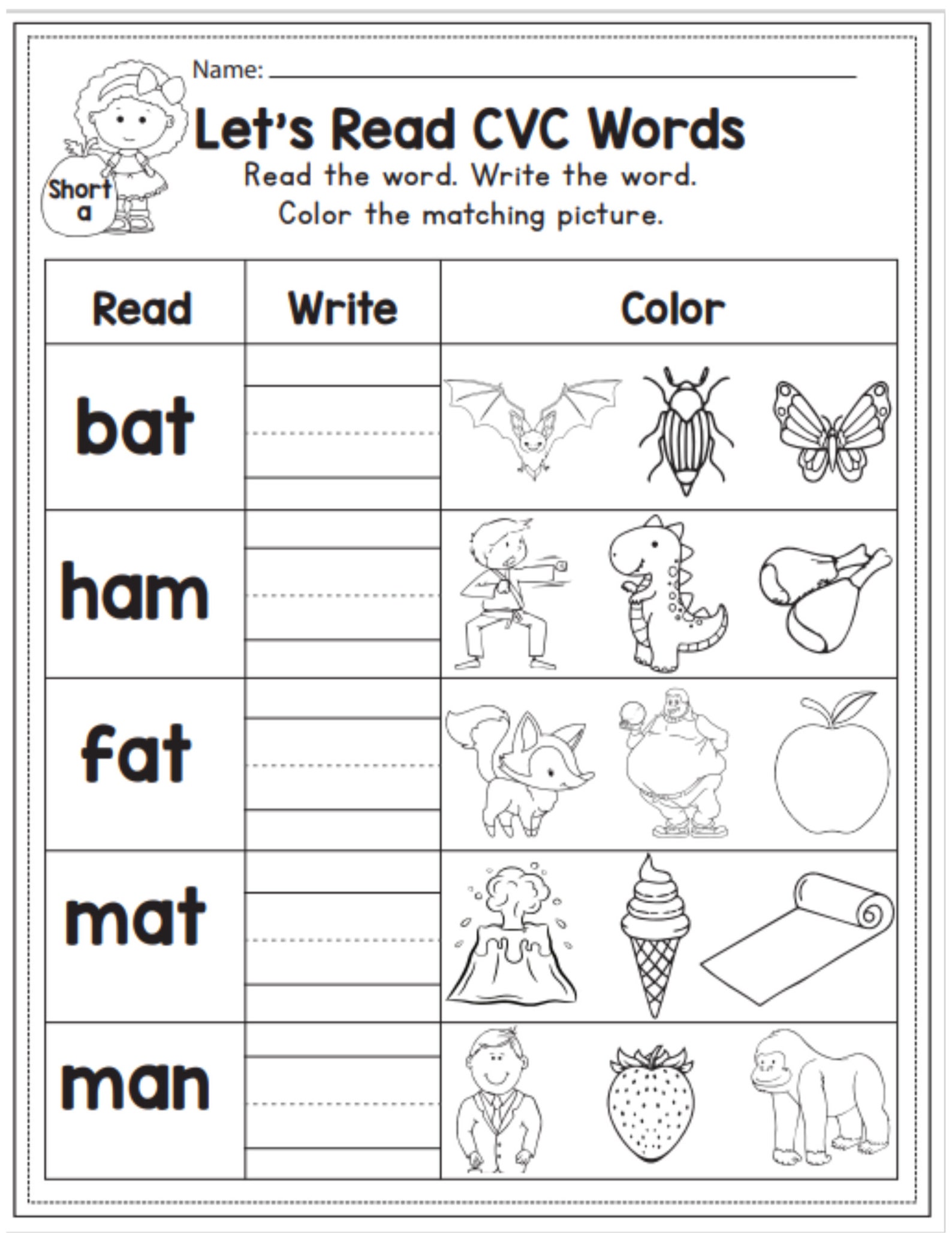 Kindergarten Fall Theme Literacy Workbook-letter Recognition-phonics ...