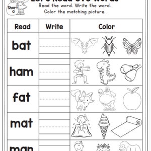 Kindergarten Fall Theme Literacy Workbook-letter Recognition-phonics ...