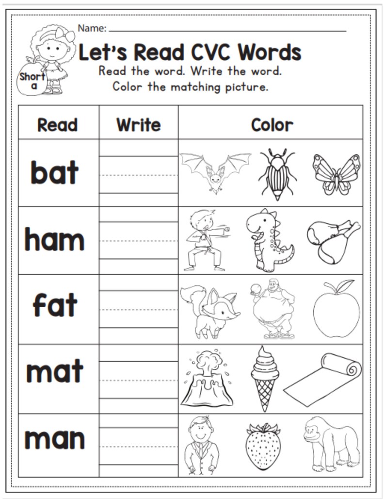 Kindergarten Fall Theme Literacy Workbook-letter Recognition-phonics ...