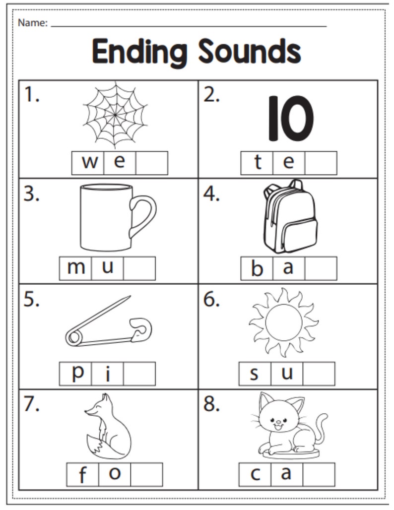 Kindergarten Fall Theme Literacy Workbook-letter Recognition-phonics ...