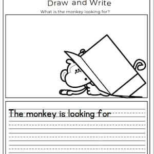 Draw & Write Printable Worksheets-48 Prompts-kindergarten to 2nd Grade ...