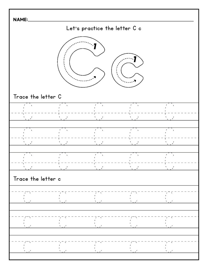 Printable Alphabet Tracing Worksheets - 26 Pages With Stroke Order ...