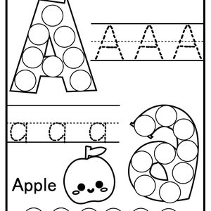 Alphabet Tracing & Dotting Worksheets | Capital and Lowercase Letter ...