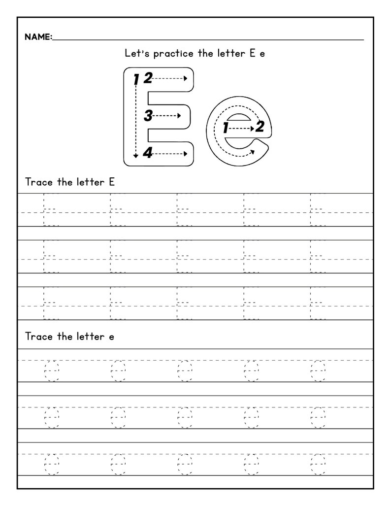 Printable Alphabet Tracing Worksheets - 26 Pages With Stroke Order ...