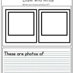 Draw & Write Printable Worksheets-48 Prompts-kindergarten to 2nd Grade ...