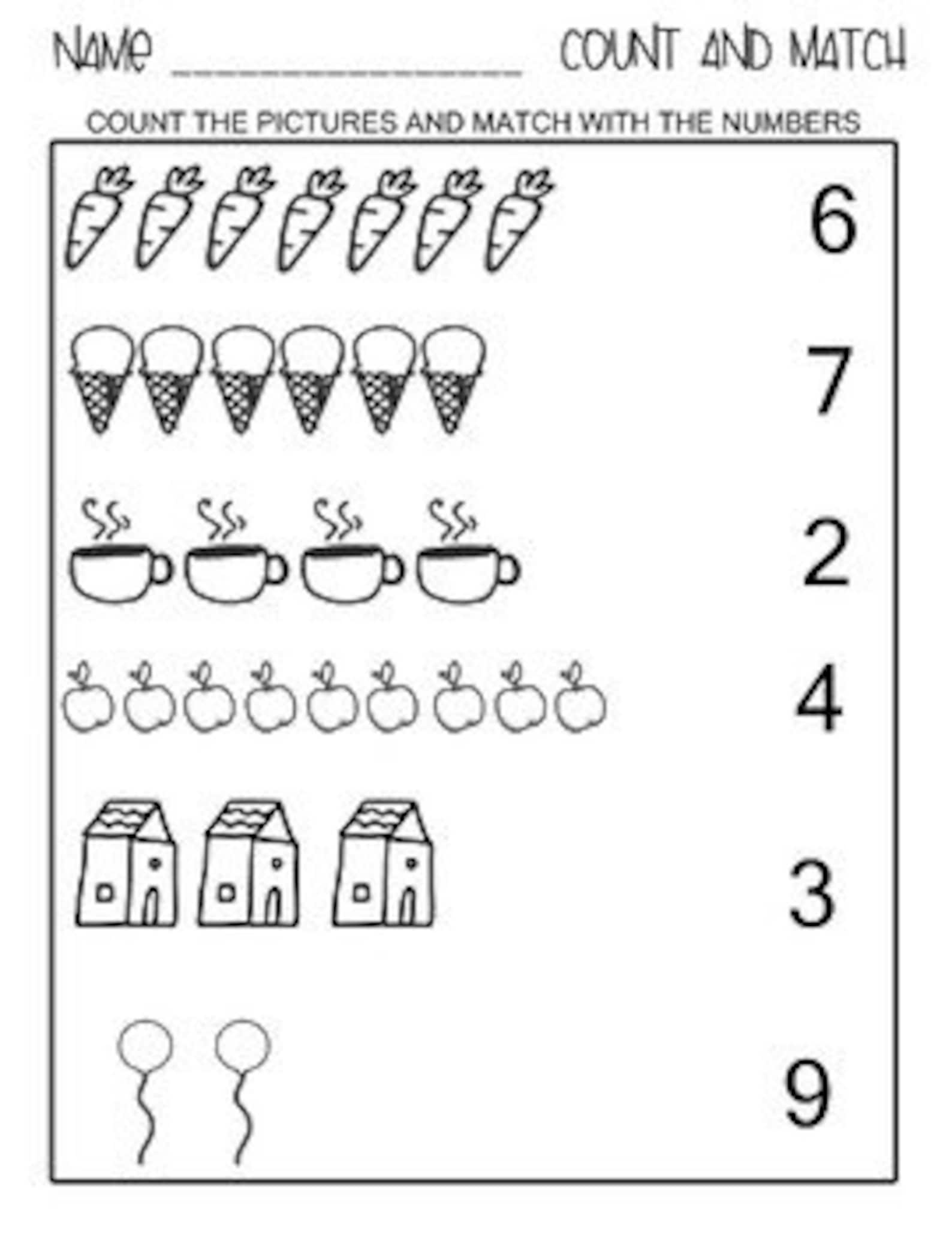 Kindergarten Math Workbook-all About the Numbers 1 to 10-tracing ...
