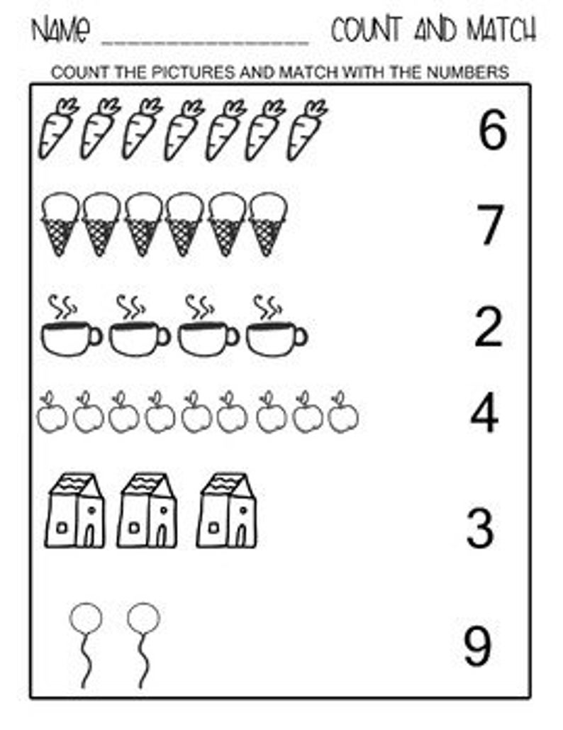 Kindergarten Math Workbook-all About the Numbers 1 to 10-tracing ...