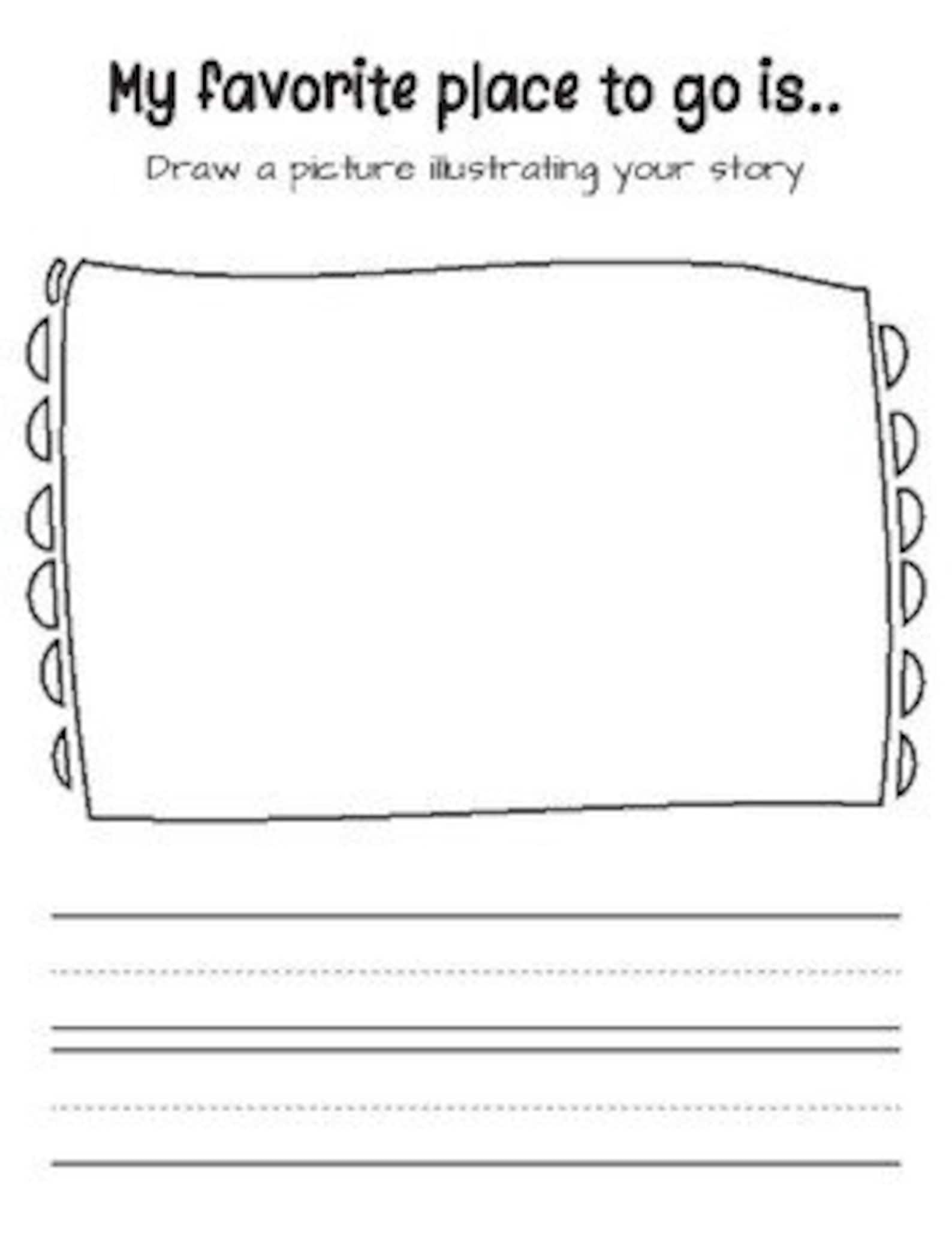 30 Printable Write & Draw Prompts for Kids-writing Activity-creative ...