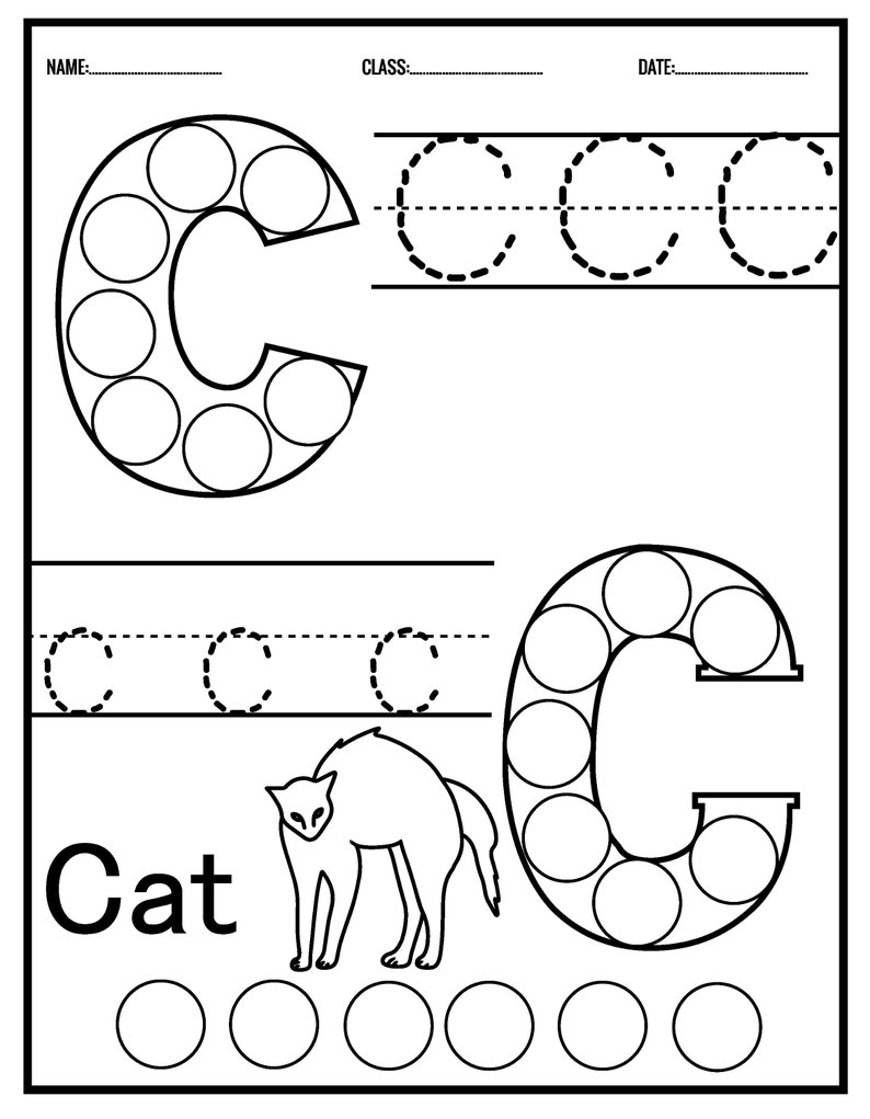 Alphabet Tracing & Dotting Worksheets | Capital and Lowercase Letter ...