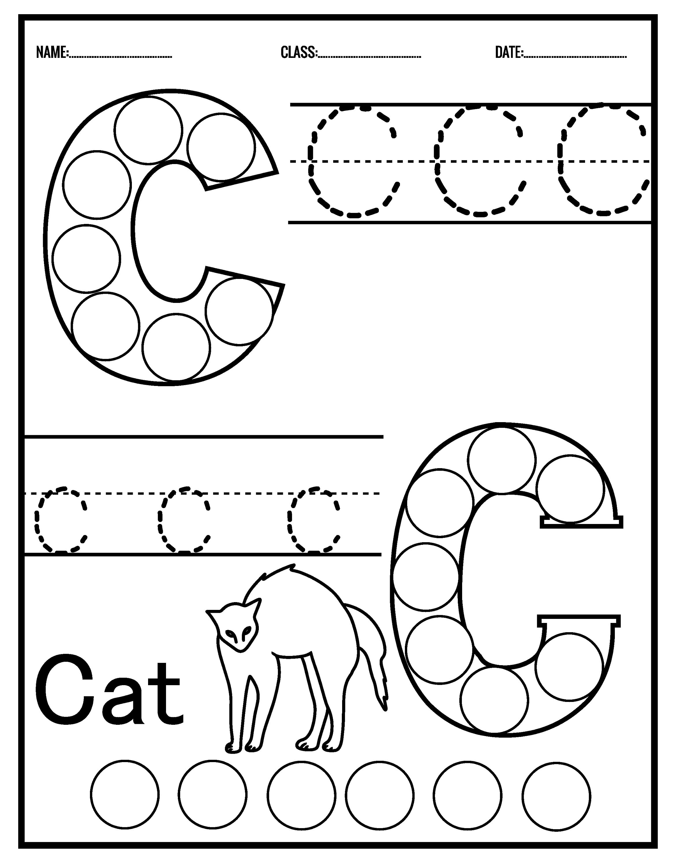 Alphabet Tracing & Dotting Worksheets | Capital and Lowercase Letter ...