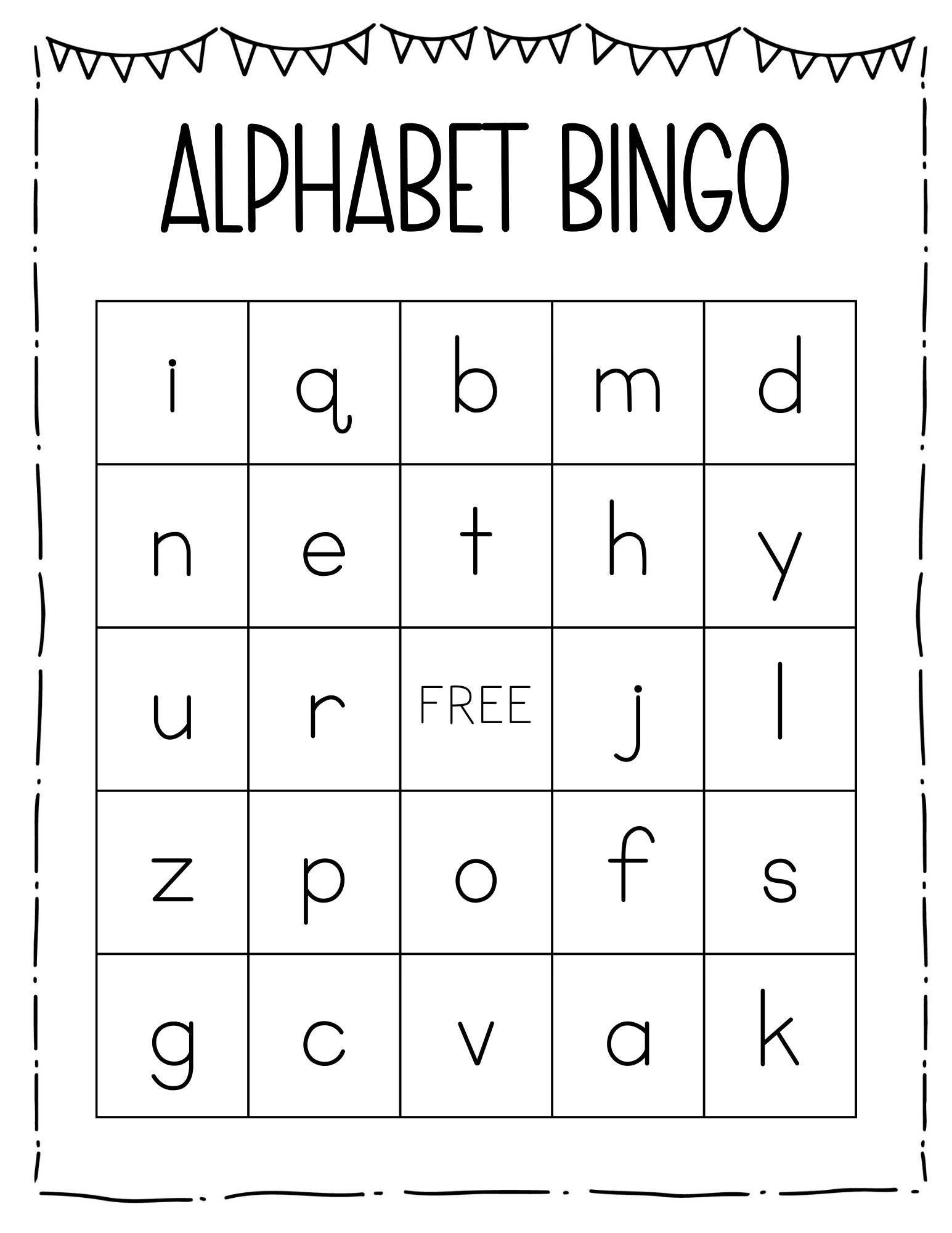 Lowercase Letters Bingo-includes: 30 Unique Bingo Boards, 1 Blank Bingo ...
