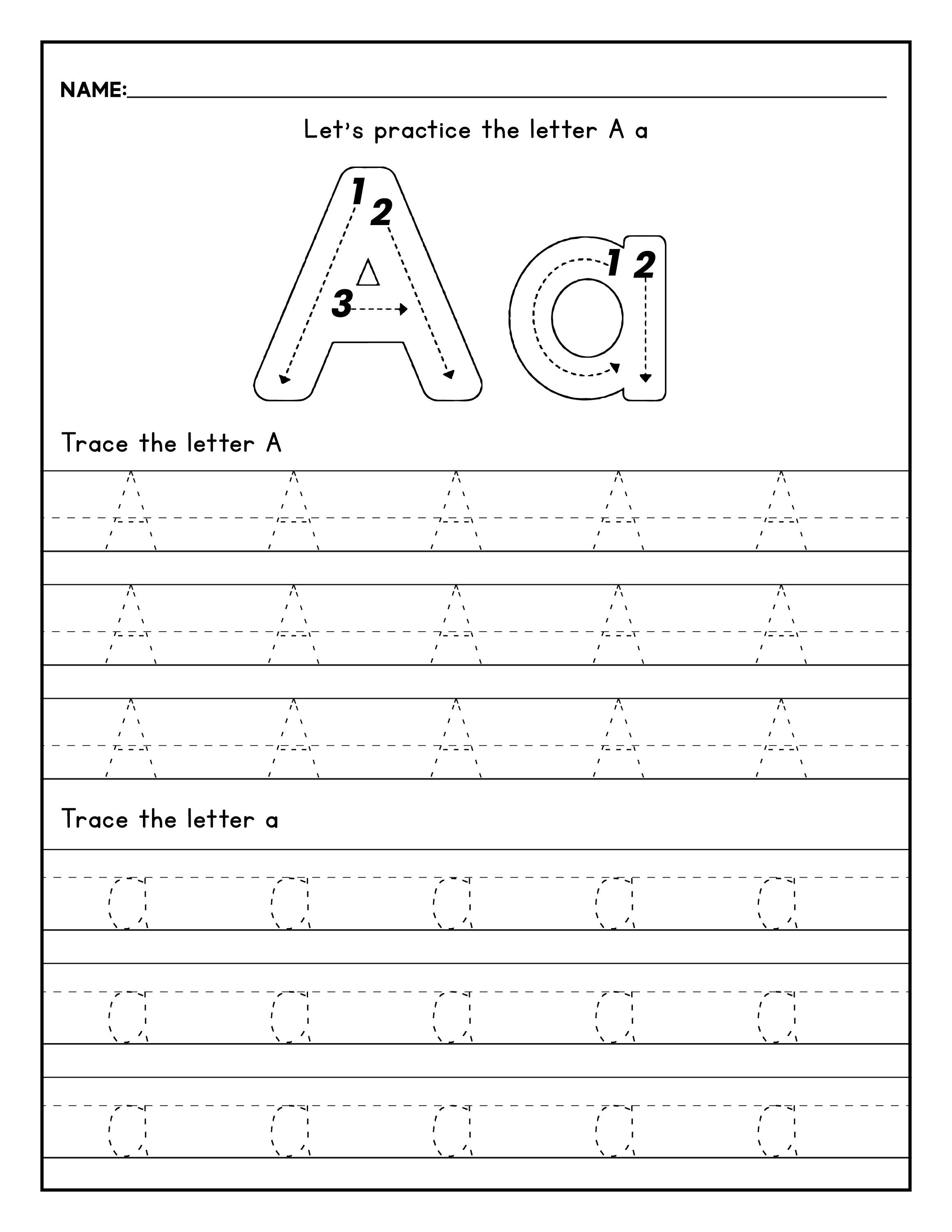 Printable Alphabet Tracing Worksheets - 26 Pages With Stroke Order ...