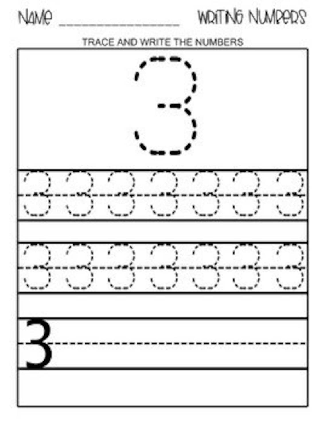 Kindergarten Math Workbook-all About the Numbers 1 to 10-tracing ...