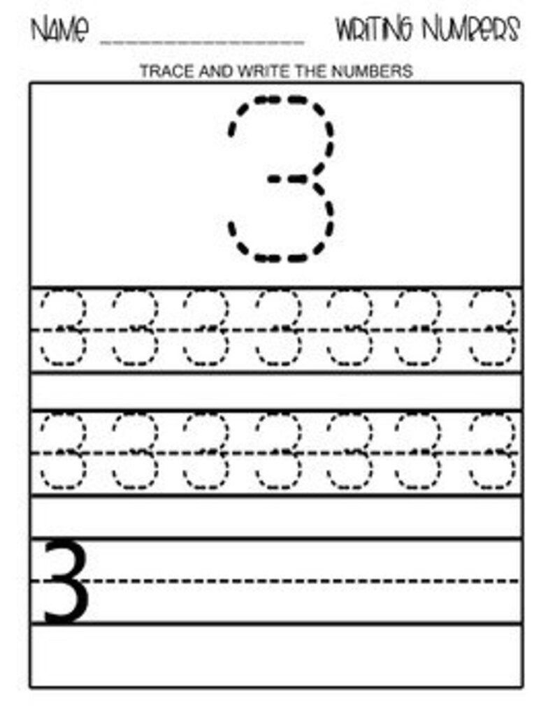 Kindergarten Math Workbook-all About the Numbers 1 to 10-tracing ...