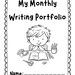 Monthly Writing Portfolio: Student Progress Tracker-parent-teacher ...