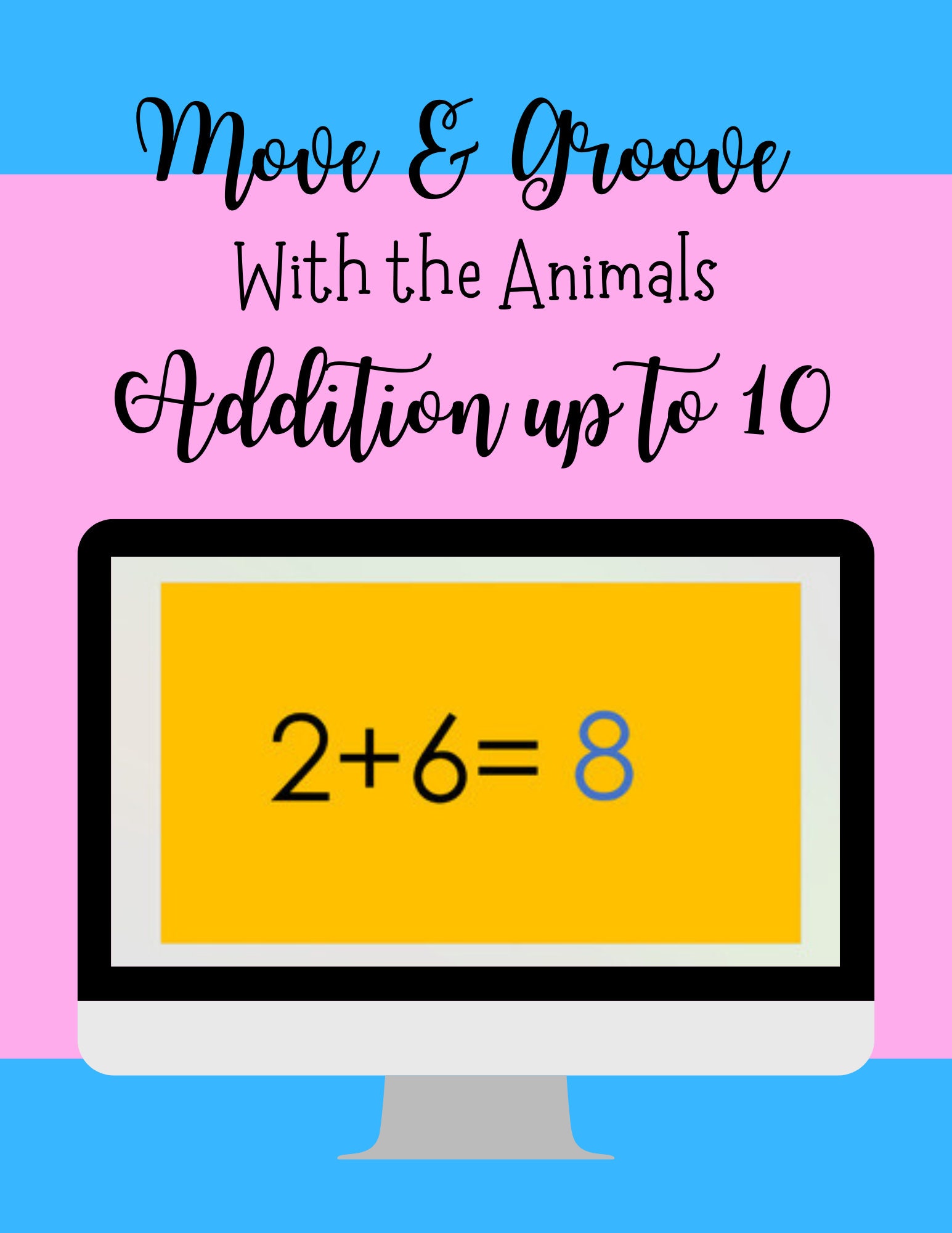 Move & Grove With the Animals Powerpoint Game-70 Slides-addition up to ...