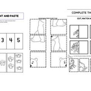 Scissor Skills Worksheets-fine Motor Practice-prek to 1st Grade ...