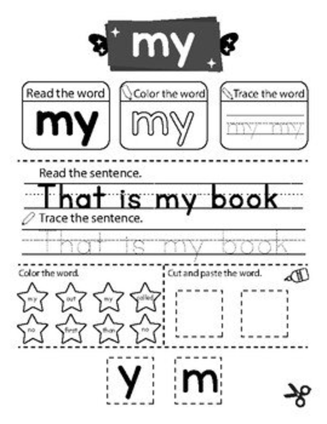 117 Page Sight Word Workbook-printable No Prep Sight Word Practice ...