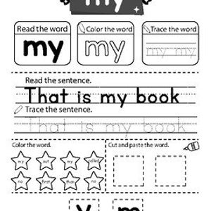 117 Page Sight Word Workbook-printable No Prep Sight Word Practice ...