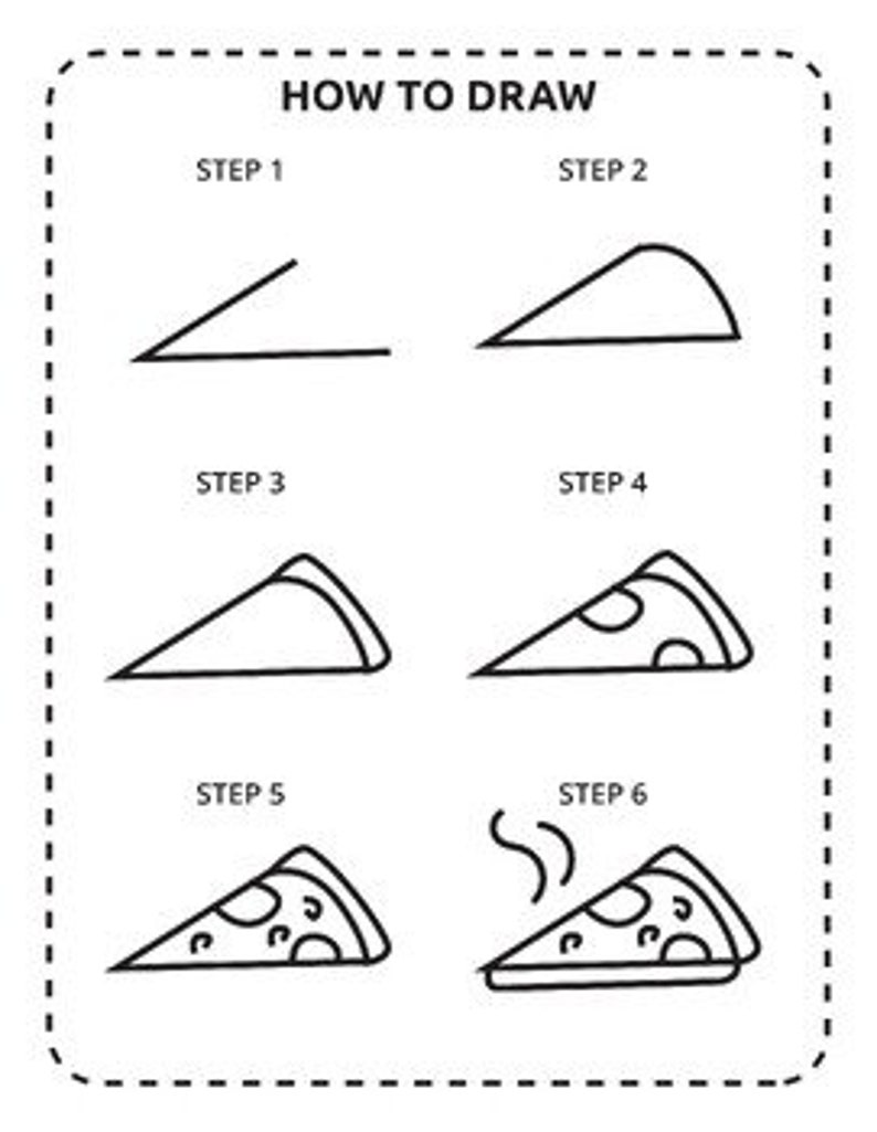 Step-by-step Drawing Guide for Kids-printable Drawing Activity-learn to ...