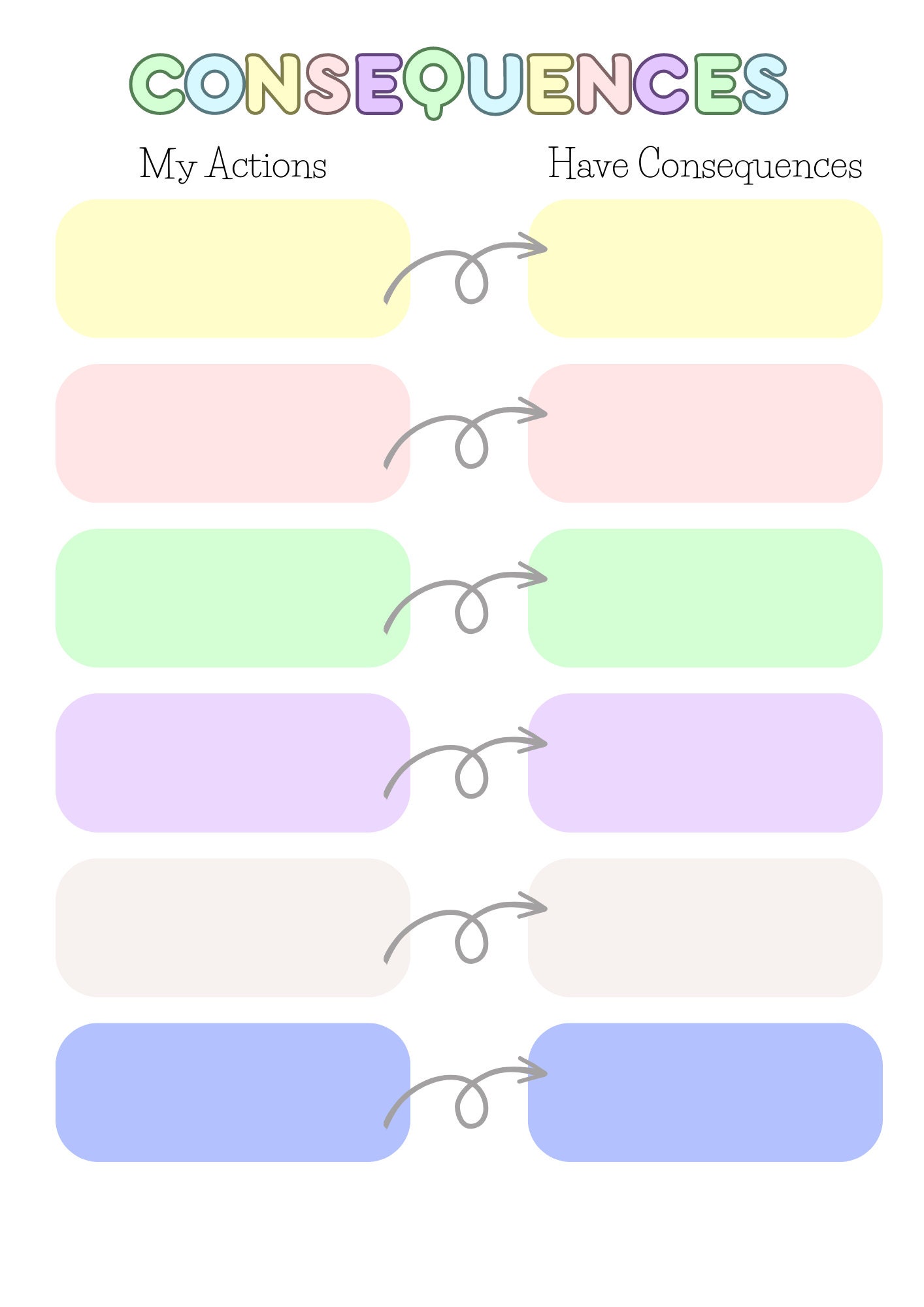 Behavior Workbook for Students-coping Skills-behavior Chart-trigger ...