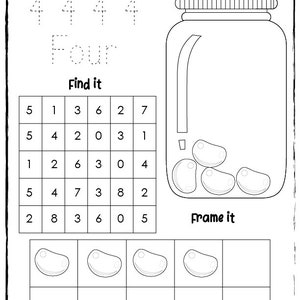 Printable Number Tracing Worksheets 1-10 - Trace, Find, Color ...