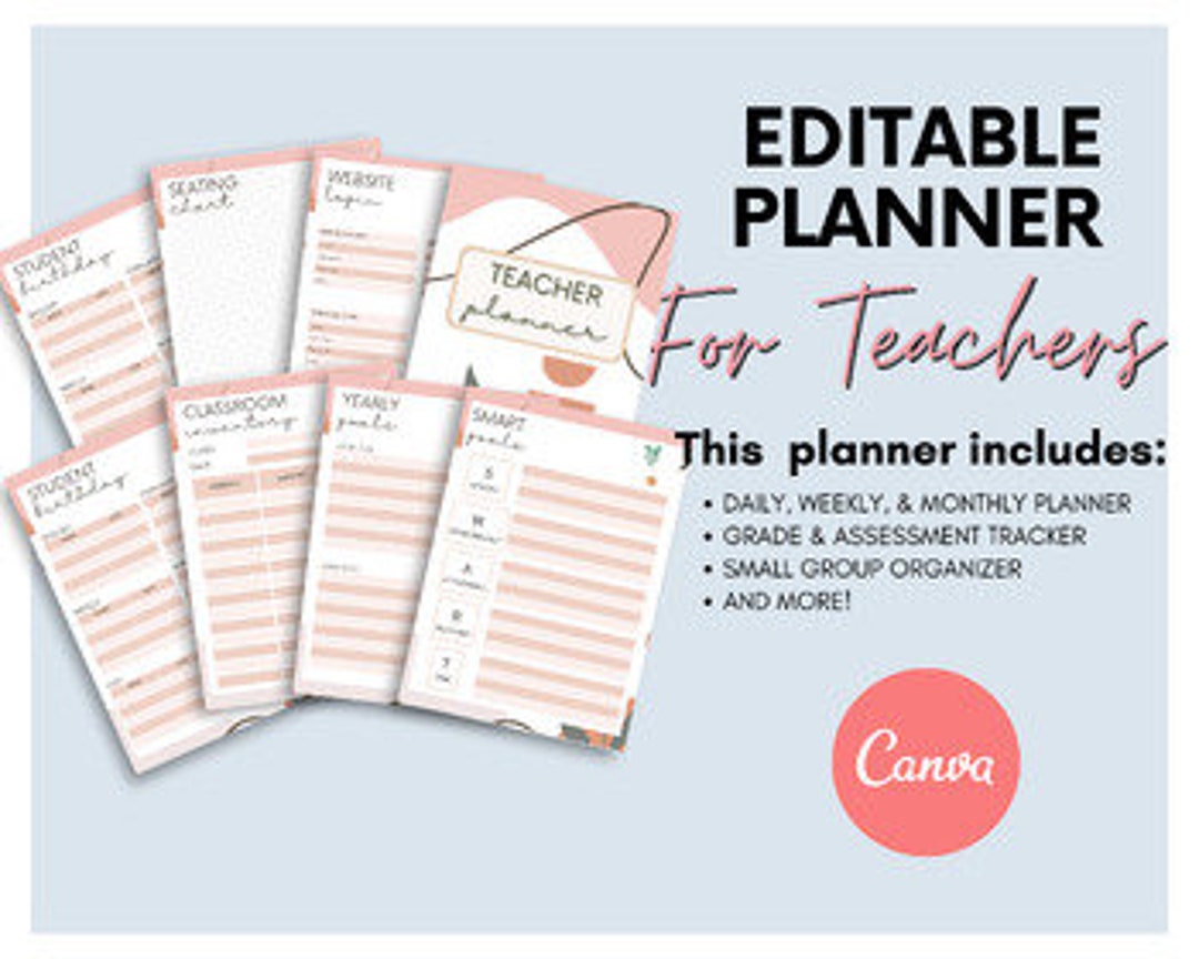 The ULTIMATE Editable Teacher Planner-teacher Organizer-student Info ...