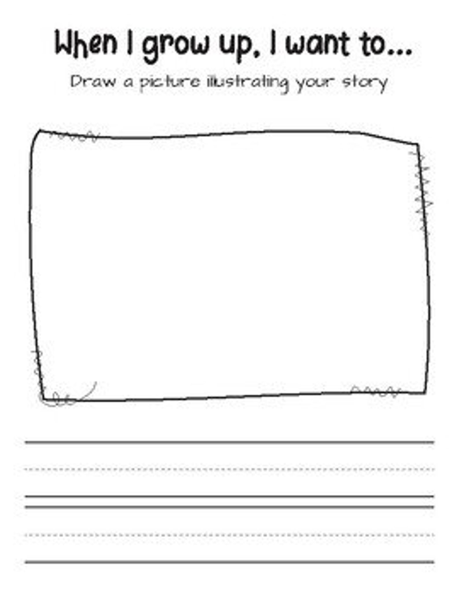 30 Printable Write & Draw Prompts for Kids-writing Activity-creative ...