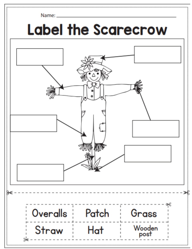 Kindergarten Fall Theme Literacy Workbook-letter Recognition-phonics ...