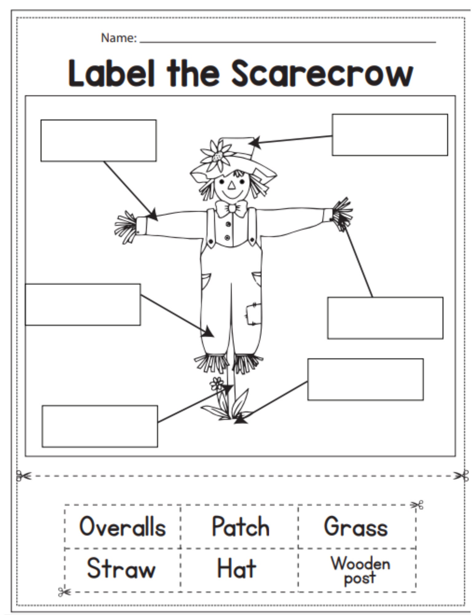 Kindergarten Fall Theme Literacy Workbook-letter Recognition-phonics ...