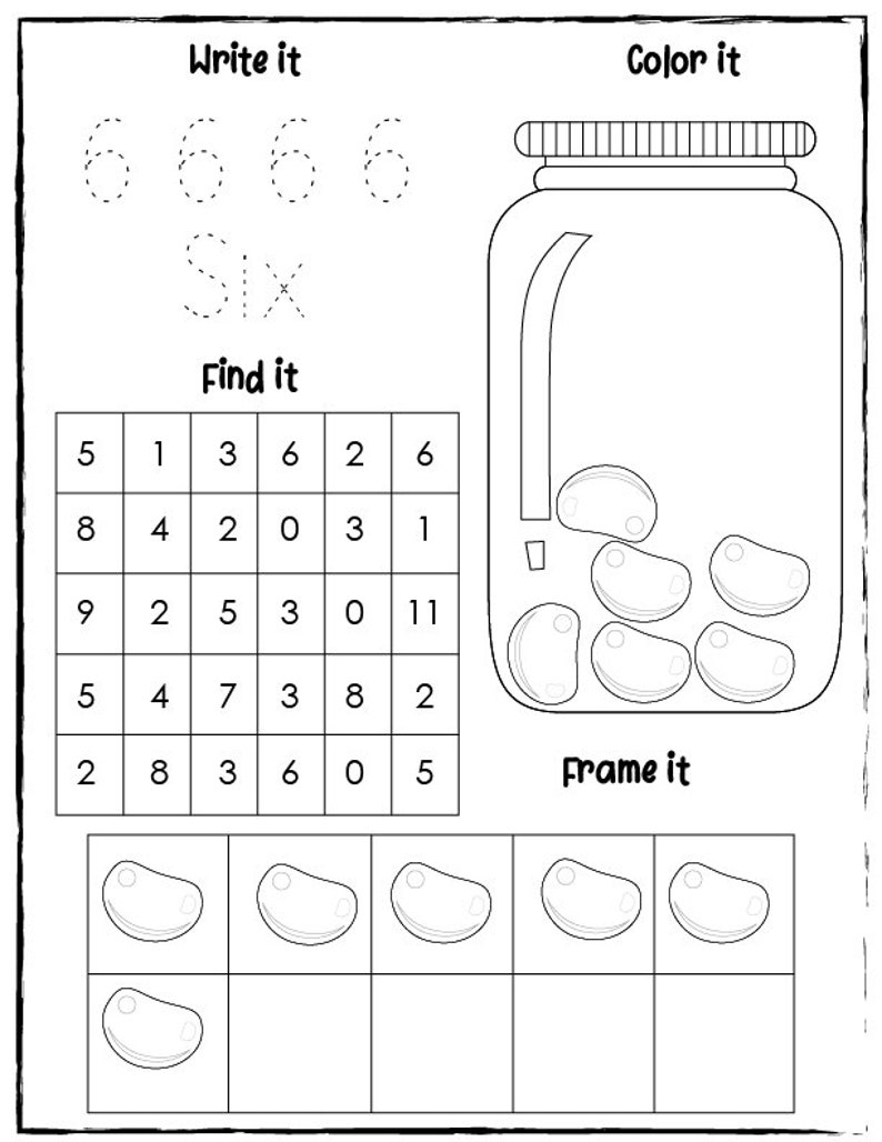 Printable Number Tracing Worksheets 1-10 - Trace, Find, Color ...
