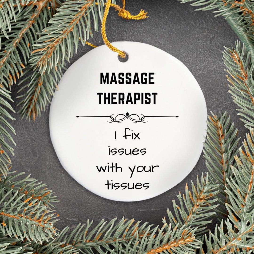 Massage Therapist Gift, Massage Therapy Ornament, Spa Gift, Masseuse ...