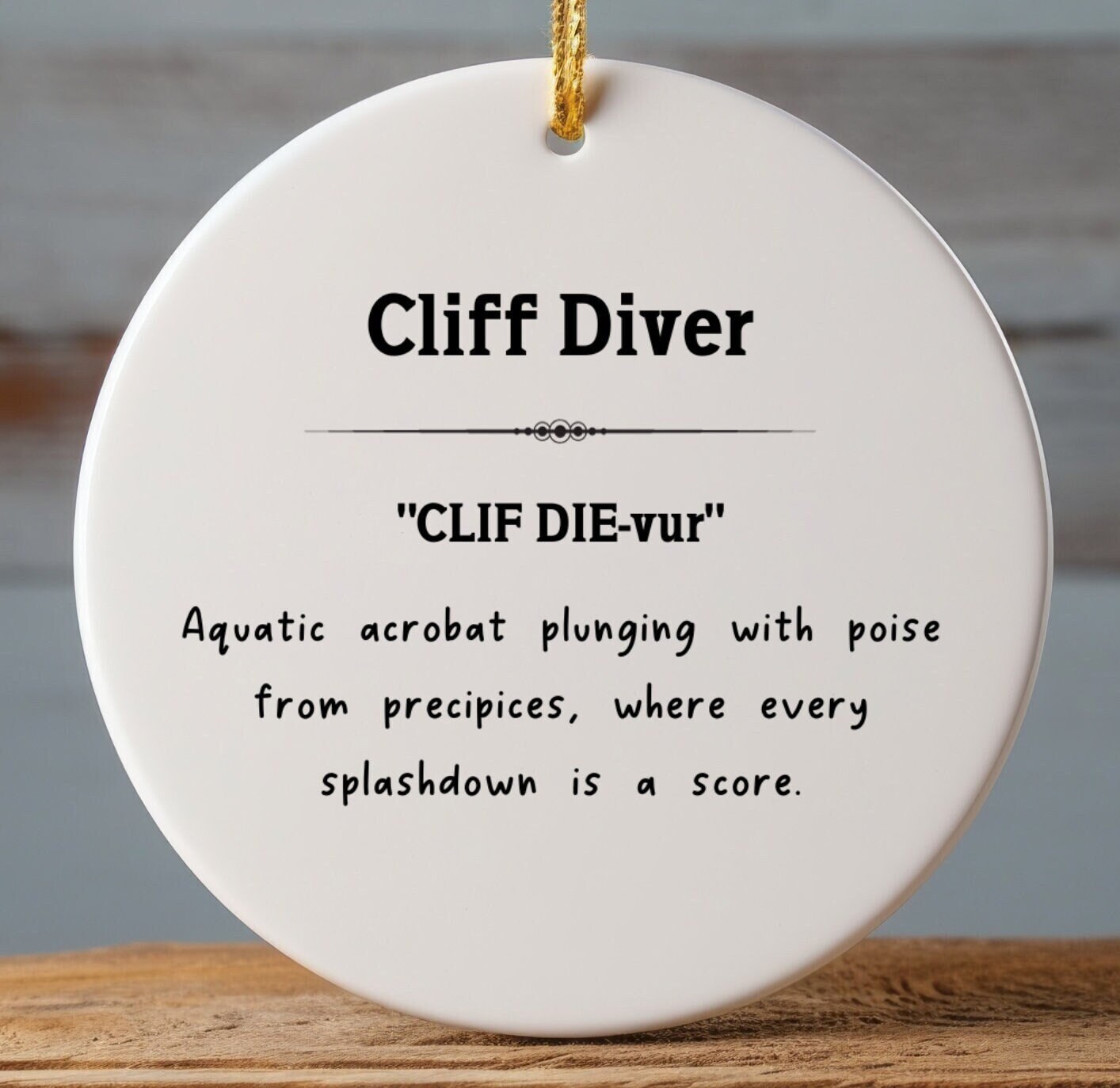 Cliff Diver Gift Diving Enthusiast Extreme Sports Gift - Etsy