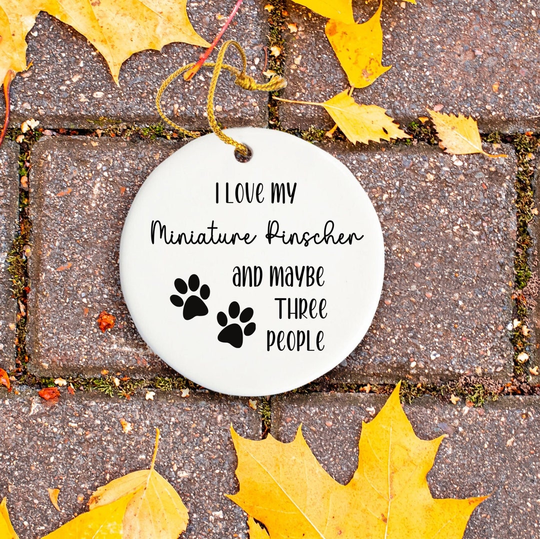 Miniature Pinscher Ornament, Dog Lover Gift, Pet Ornament, Pet Lover ...