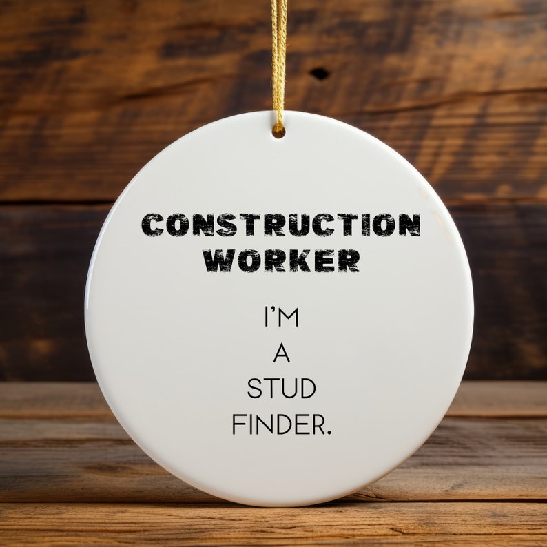 Construction Worker Gift, Construction Gift, Contractor Ornament ...