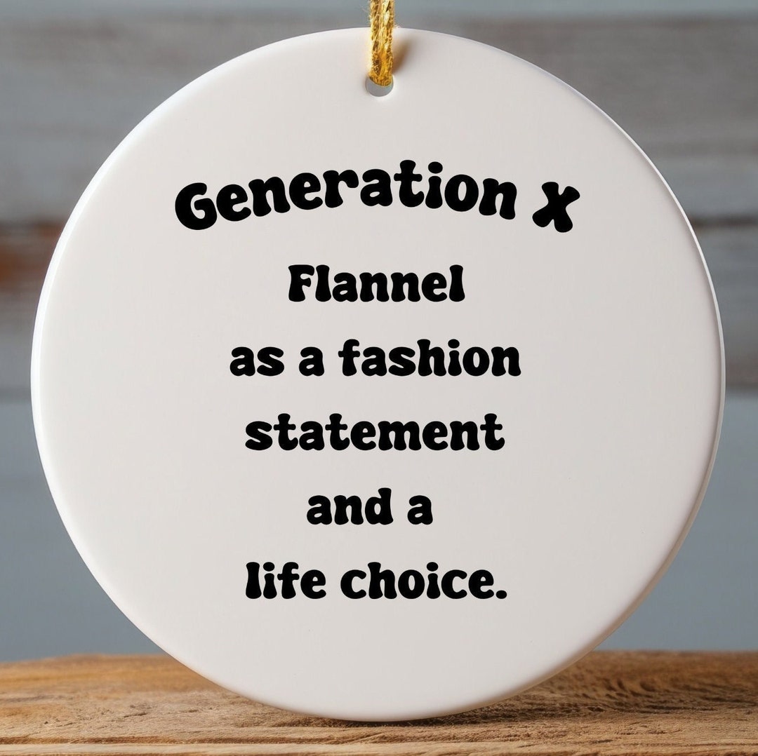 Generation X Gift, Generation X Keepsake, 80s-90s Decor, Generation X ...