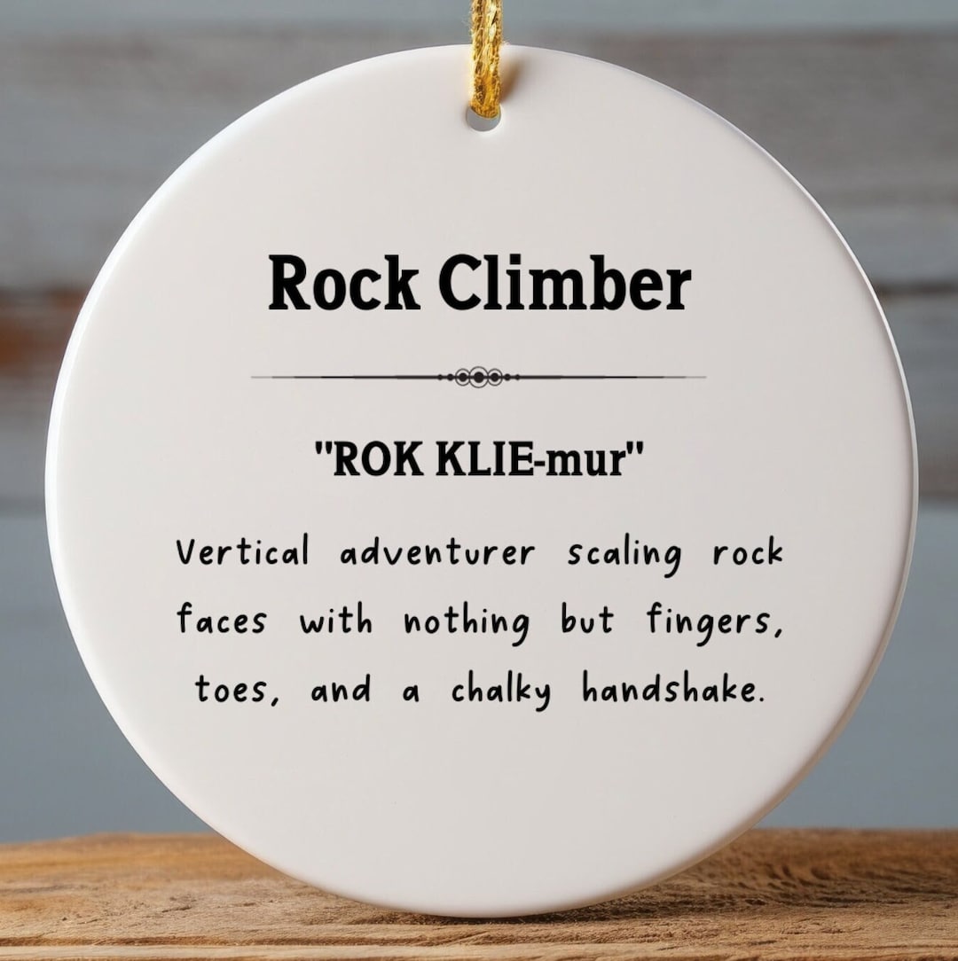 Rock Climber Gift, Climbing Ornament, Bouldering Gift, Mountaineer Gift ...